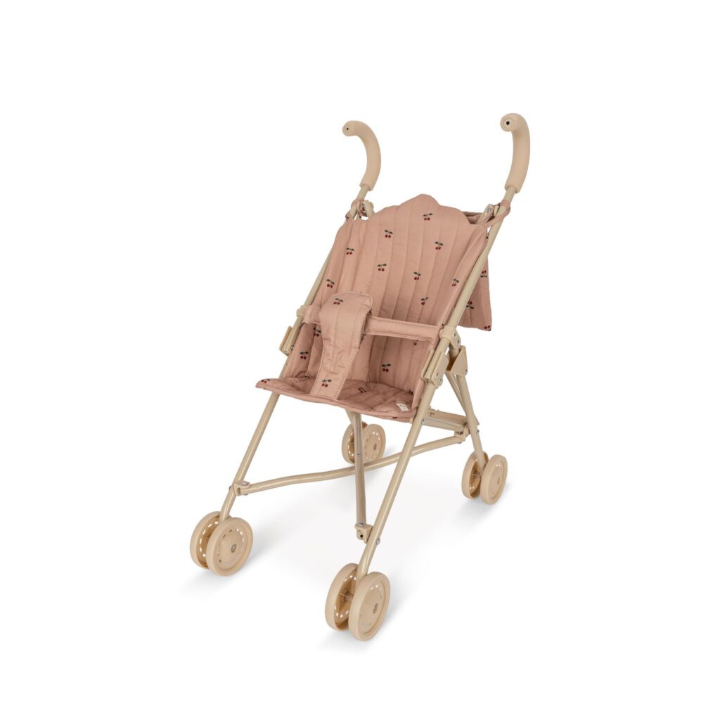 KONGES SLØJD Puppenwagen Cherry Blush – Jolene & Marlo Kinderladen